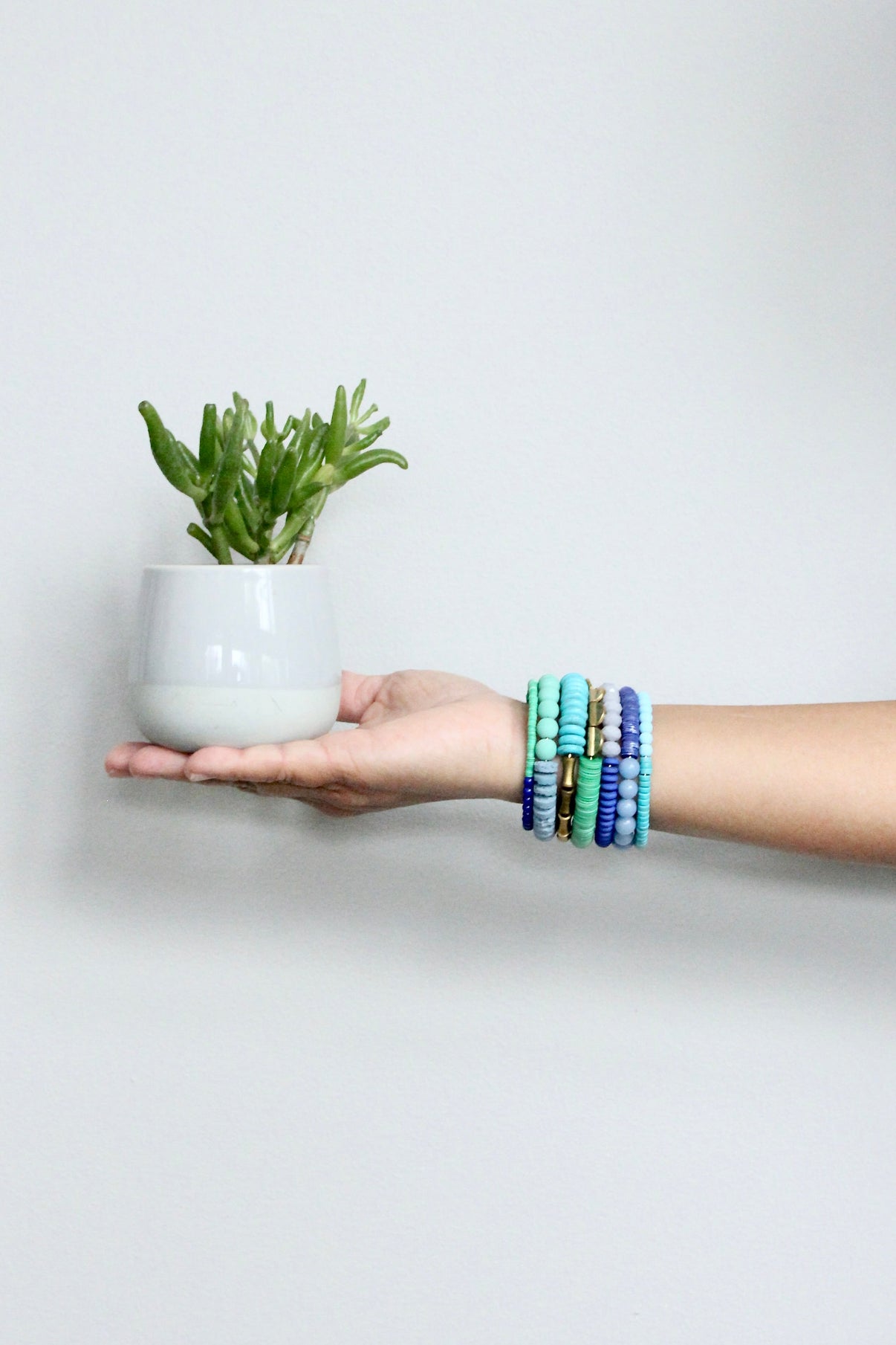 KYLB03 turquoise and cobalt wrap bracelet – david aubrey